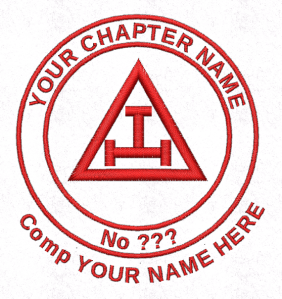 Generic Triple Tau Holy Royal Arch Chapter Embroidered Masonic Napkin ...