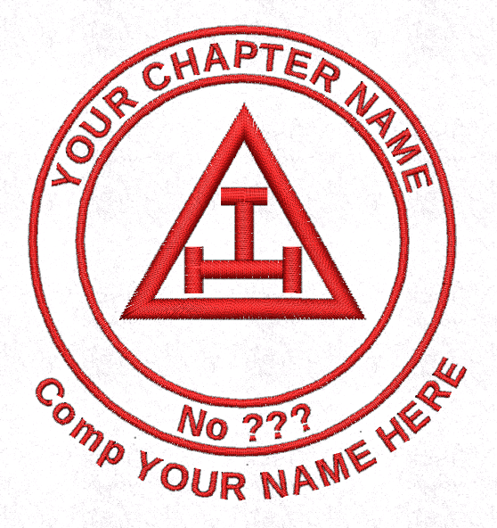 Generic Triple Tau Holy Royal Arch Chapter Embroidered Masonic Napkin ...